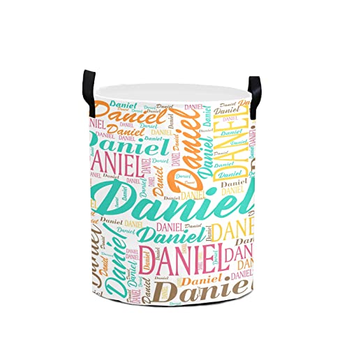 Personalized Laundry Basket with Name Personalized Hampers for laundry for Kids Adults Boys Girls Customized Collapsible Clothes Storage Basket with Handle (Colour 07)