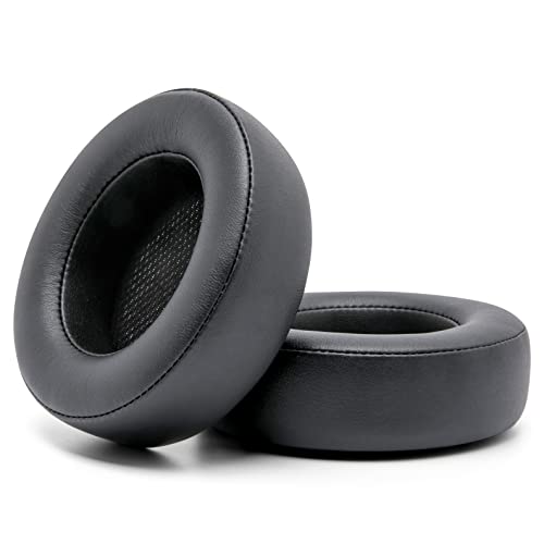 WC Upgraded Replacement Earpads for Corsair Virtuoso Gaming Headset Made by Wicked Cushions | Improved Durability, Thickness, Softer Leather, and Sound Isolation | Black