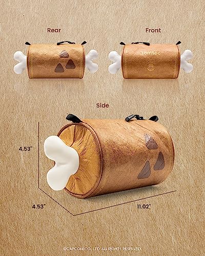 tomtoc Steak Daily Sling Bag, Monster Hunter Mini Crossbody Bag, Eco-friendly DuPont Material, Great for Holding Mobile Phones, Cosmetics, Keys, AirPods, Credit Cards, A Must-have for Hungry Hunters!