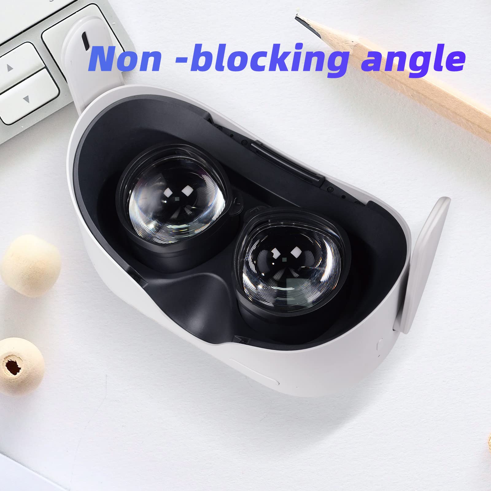 Oculus Quest 2 Myopia Glass Frame (1 Set), Eyes Protective Glasses Accessories Set for Quest 2,Easy to Install(with Lens Polishing Mold)