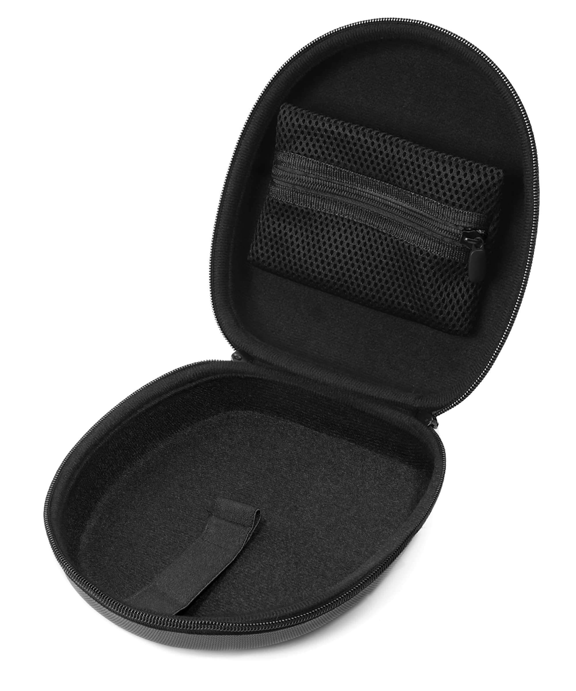 WGear Headset Case for VXI BlueParrott B550-XT, B450-XT, B450-XT -204010-C, B350-XT, B250-XTS, C400-XT, Mesh Pocket Cable, Amplifier and Other Accessories, Detachable Wrist Strap (Gray), compact Size