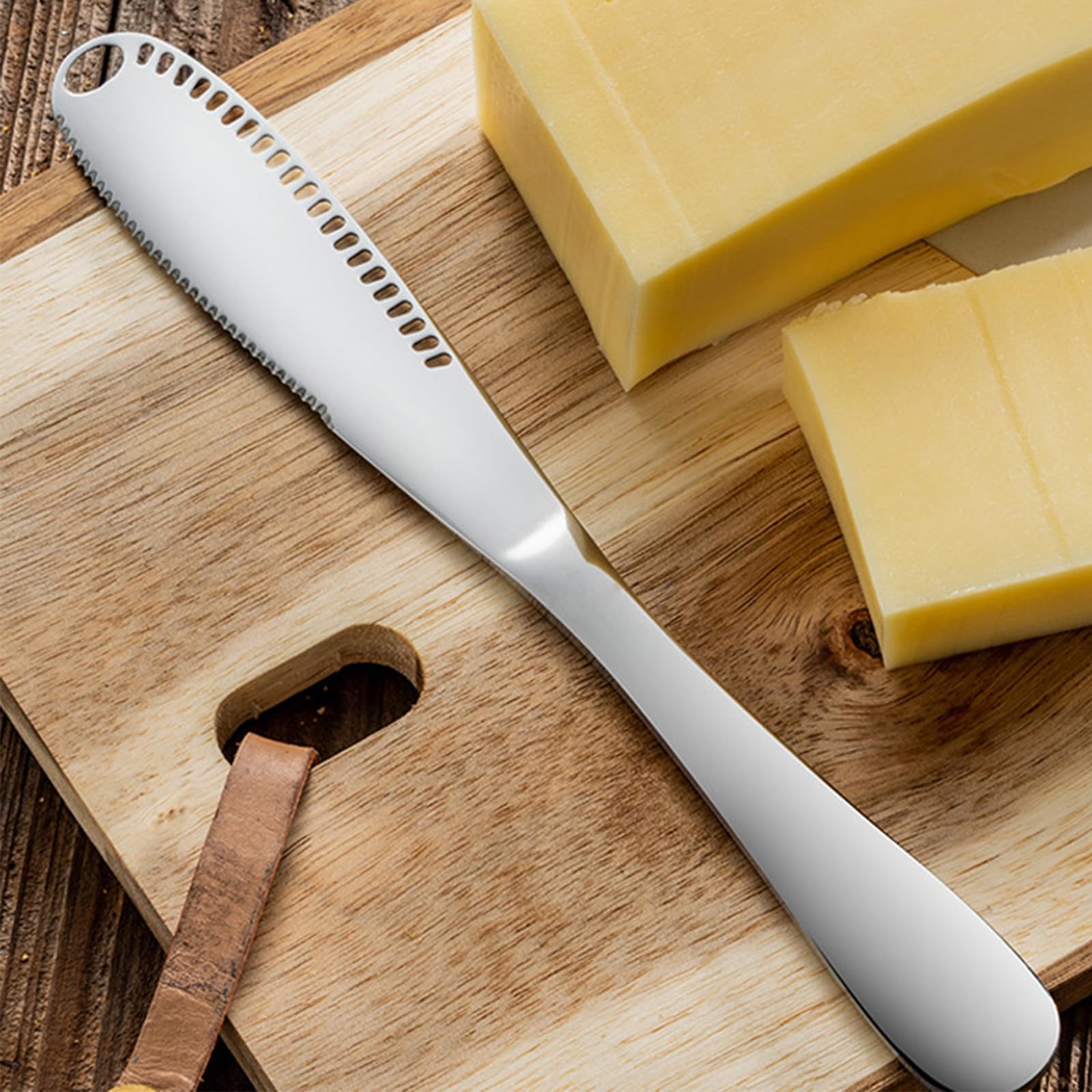 Pujito 2Pcs Butter Spreader Knife 8inch for Cold Butter Butter Slicer, Butter Curler, Butter Grater, Butter Blade