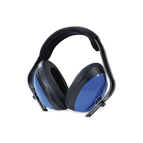 Sellstrom Noise Cancelling Adjustable Safety Ear Muffs, ANSI S3.19 Certified, 25dB NRR, Blue, S23401