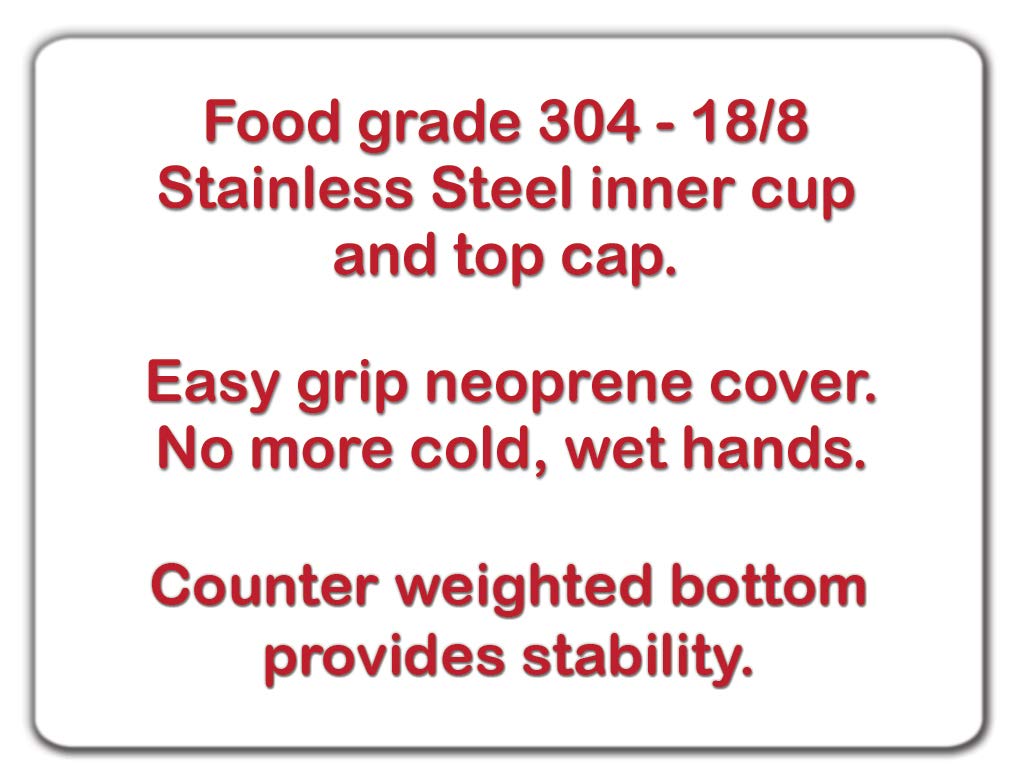 Mugzie MAX 20 Ounce Stainless Steel Cocktail Shaker - Martini Shaker with Wetsuit Cover - Cactus
