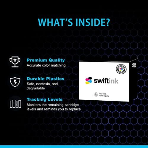 Swift Ink Remanufactured for HP 15 Ink Cartridge Replacement (HP C6615DN)