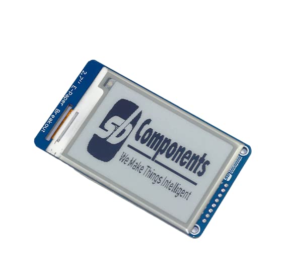 sb components 2.7inch E-Ink Display Breakout 2.7” E-Paper Breakout 3.3V ePaper Display Module with Embedded Controller SPI Interface ePaper for Raspberry Pi/STM32/Arduino (Black-White)