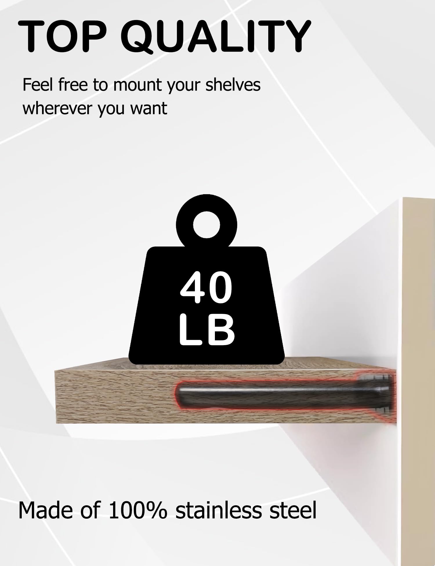 YMMGK Floating Shelves, Rustic Wood Shelves,3 Sets of Wall Mounted Shelf for Bathroom Decor,Floating Book Shelf for Bedroom, Living Room – Rustic Brown