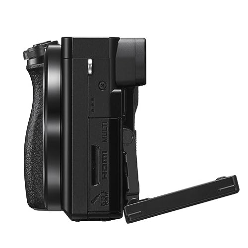 Sony a6100 Mirrorless Camera with 16-50mm + 55-210mm Lenses, 64GB Extreem Memory,Videl Microphone, LED Video Light, Case. Tripod, Filters, & Professional Video & Photo Editing Software Kit