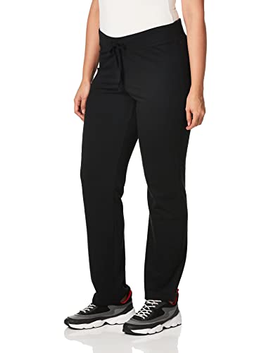 Hanes Women's French Terry Pant, Black, Large