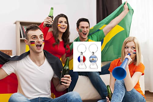 Mexican Flag Beer Bottle Opener KeyChain, Mexico Flag Keychain for Dad Papa Men Husband Birthday Gifts(Mexico)
