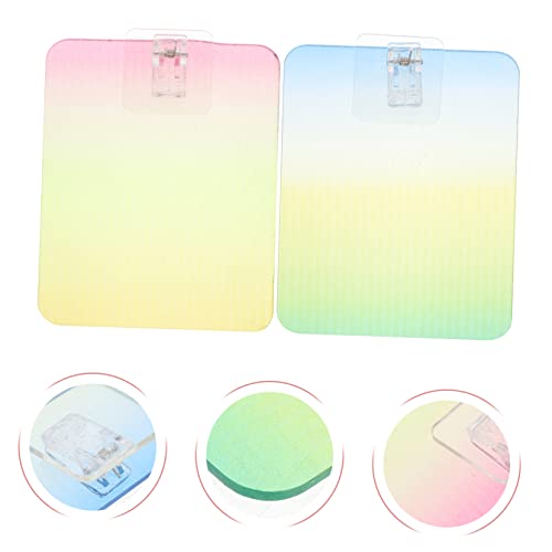 TEHAUX 4 Pcs Plate Clamp Paper File Organizer Plastic Paper Clipboard Plastic Clipboard Short Hand Board Conference Recording Board Exam Paper Clips Acrylic Splint Student