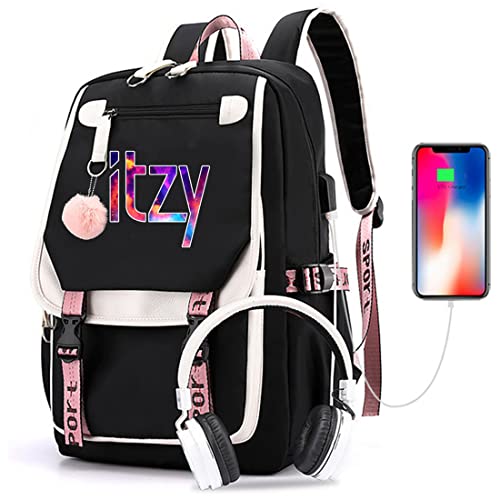 YX&ST Kpop ITZY Backpack Merchandise, ITZY Laptop Backpacks and Casual Backpack