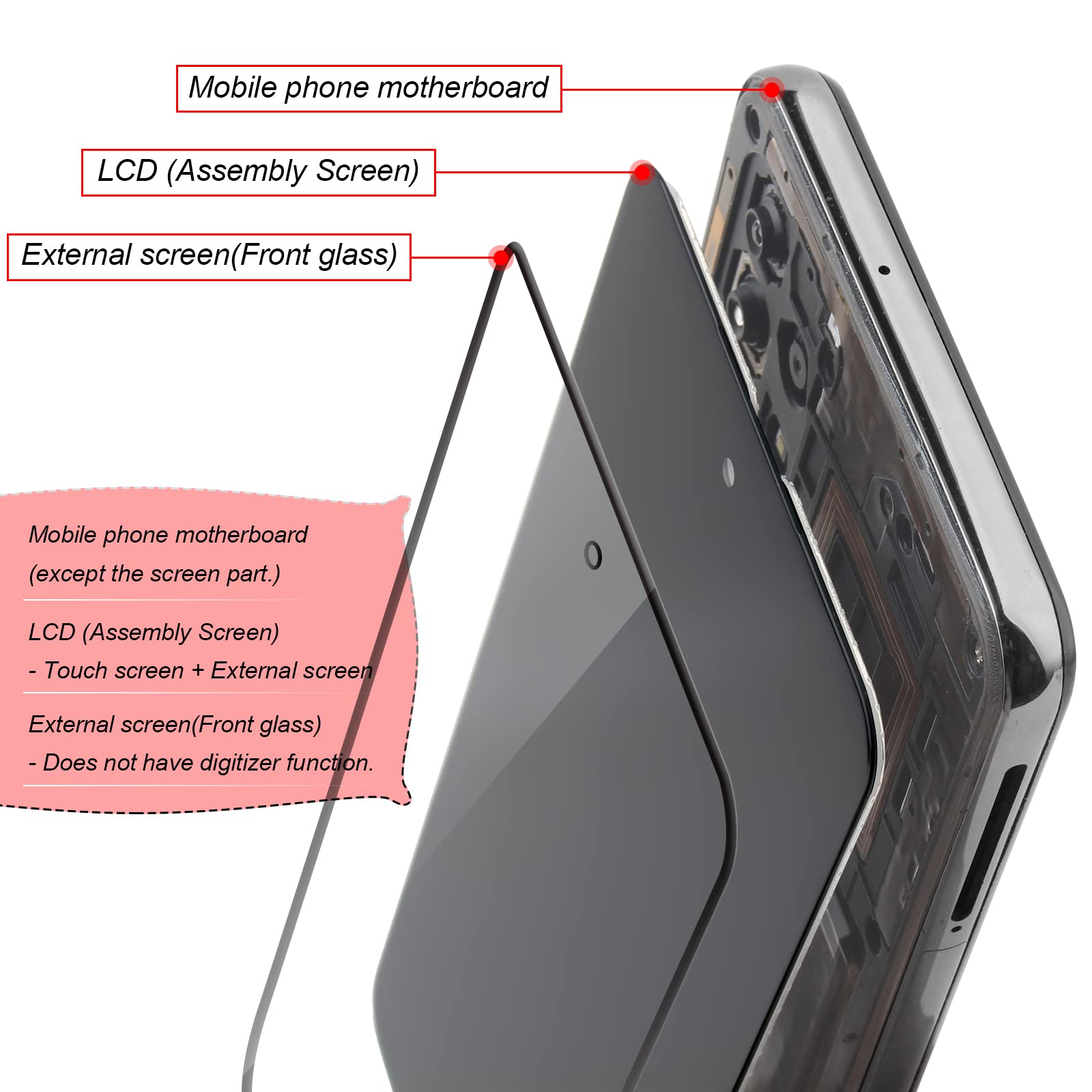 LCD Screen Replacement for Huawei Mate 20 Lite SNE-LX1 SNE-LX3/Maimang 7 2018 6.3" LCD Display Touch Screen Digitizer Assembly with Tools