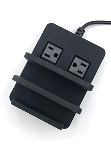 Power Hub Plus Charging Station - Charge Up to 7 Devices Using Only One Wall Outlet | Black Silicone Won't Scratch Device | Attractive Dependable Table Charging | No Set of Short Cords