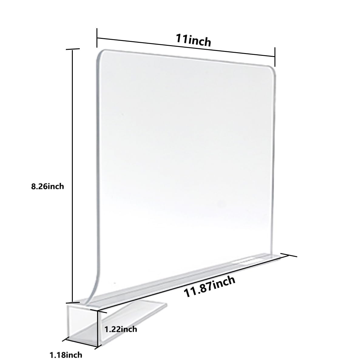 Shelf Dividers for Closet Organization, 6 Pack Clear Acrylic Shelf Divider Purse Organizer Vertical Wire Shelf dividers Perfect for Clothes, Purses, Cabinets Shelve Separator