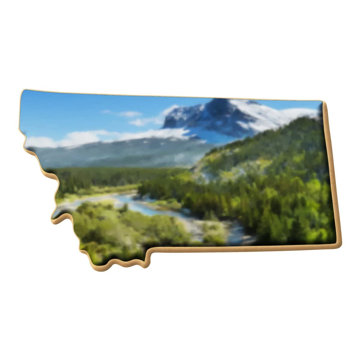 Montana State 4 Inch Cookie Cutter from The Cookie Cutter Shop – Tin Plated Steel Cookie Cutter
