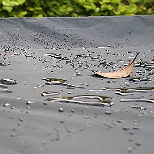 QINY Furniture Waterproof Cover Sofa Rain Garden Patio Protective Cover Black and Silver,for Rattan Table Cube Chair 23.8.23 (Color : Black, Size : 80X80X80cm)