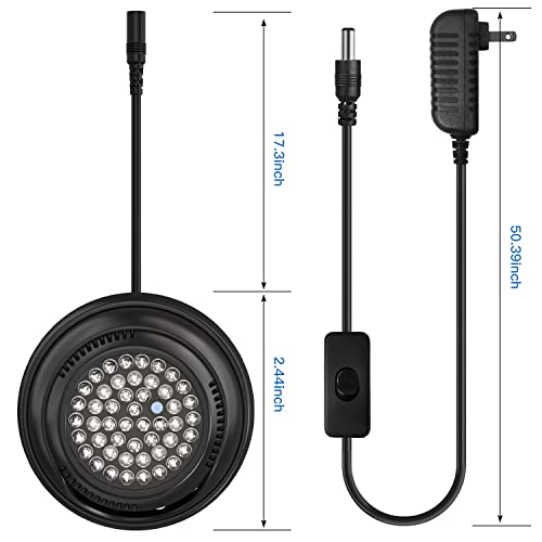 LED IR Illuminator Infrared Light for Meta Quest 2,Oculus Quest,Quest 2,Enhance Hand Tracking Immersive No-Light Disturbance,Increase Tracking Sensitivity with Power Adapter with Switch Button