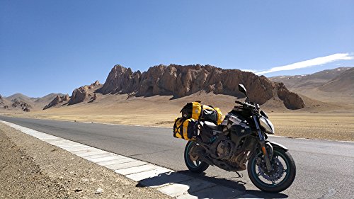 WILD HEART Waterproof Bag Motorcycle saddlebag 50L Tank Bag Motor Side Bag (Black)