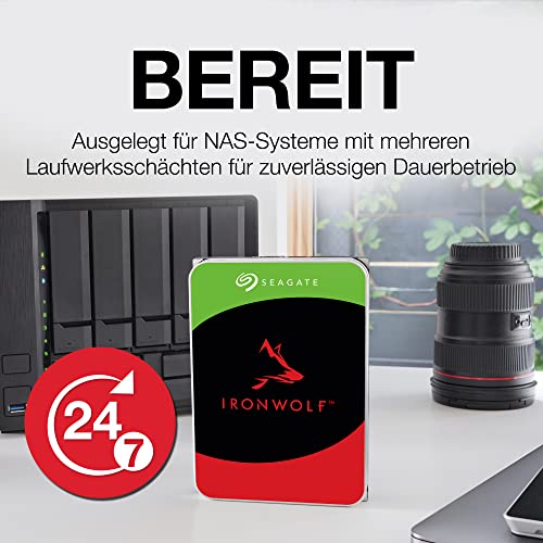 Seagate IronWolf 10TB NAS Internal Hard Drive HDD – CMR 3.5 Inch SATA 6Gb/s 7200 RPM 256MB Cache for RAID Network Attached Storage (ST10000VNZ004)