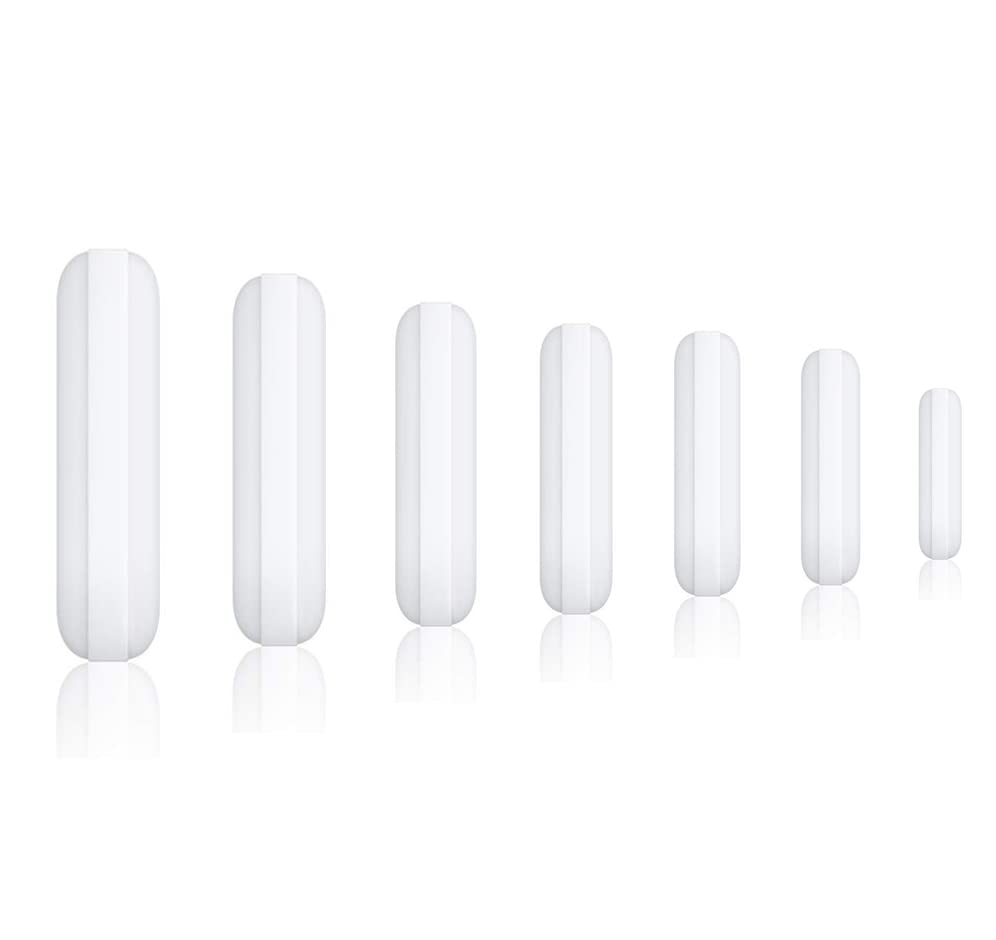 PTFE Magnetic Stirrer Mixer Stir Bar, White Color, Stir Rod Magnetic, Laboratory Bar, Stir Plate Bar, Stir Plate Magnet Stick 7pcs stir Bars