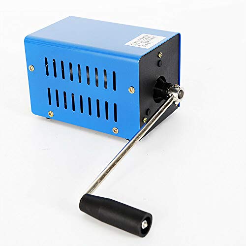 Multifunction Generator 20W High Power Manual Dynamo Hand Crank Charger Generator USB Generator Charging Emergency Generator Portable Blue Manual Hand Crank Generator For Travel Camping Hiking Survial