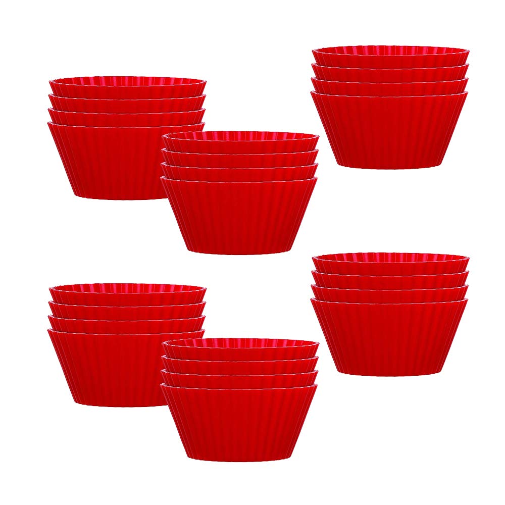 Mrs. Andersonās Baking Silicone Muffin Cups, Regular Size, 2 Sets of 12