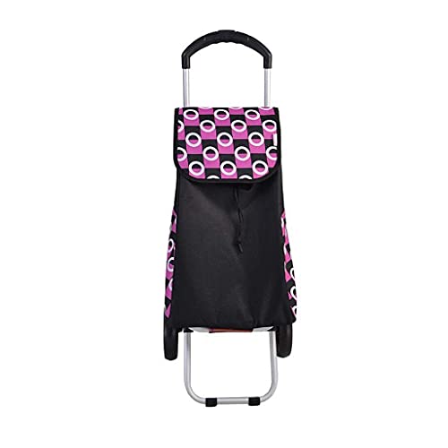 NEOCHY Trolleys,Shopping Cart Folding Shopping Cart Portable Tug Bag Trolley Shopping Cart Travel Storage Bag Luggage Bag Grocery Cart