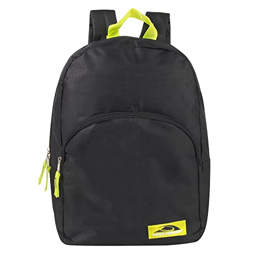 Trail maker 24 Pack Bulk Backpacks with School Supplies for Kids, 15 Inch Bulk Backpacks with 12 Piece Wholesale School Supply Kits (Mixed Set)