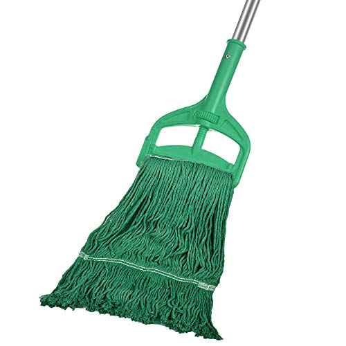 Mop Heads Replacements, 3 Pack Heavy Duty Commercial Cotton String Mops Refills, 14 Inch Wet Mop Headband Looped End String Head Refill for Home Industrial Floor Cleaning, Reusable Dirt Hair Sweeper