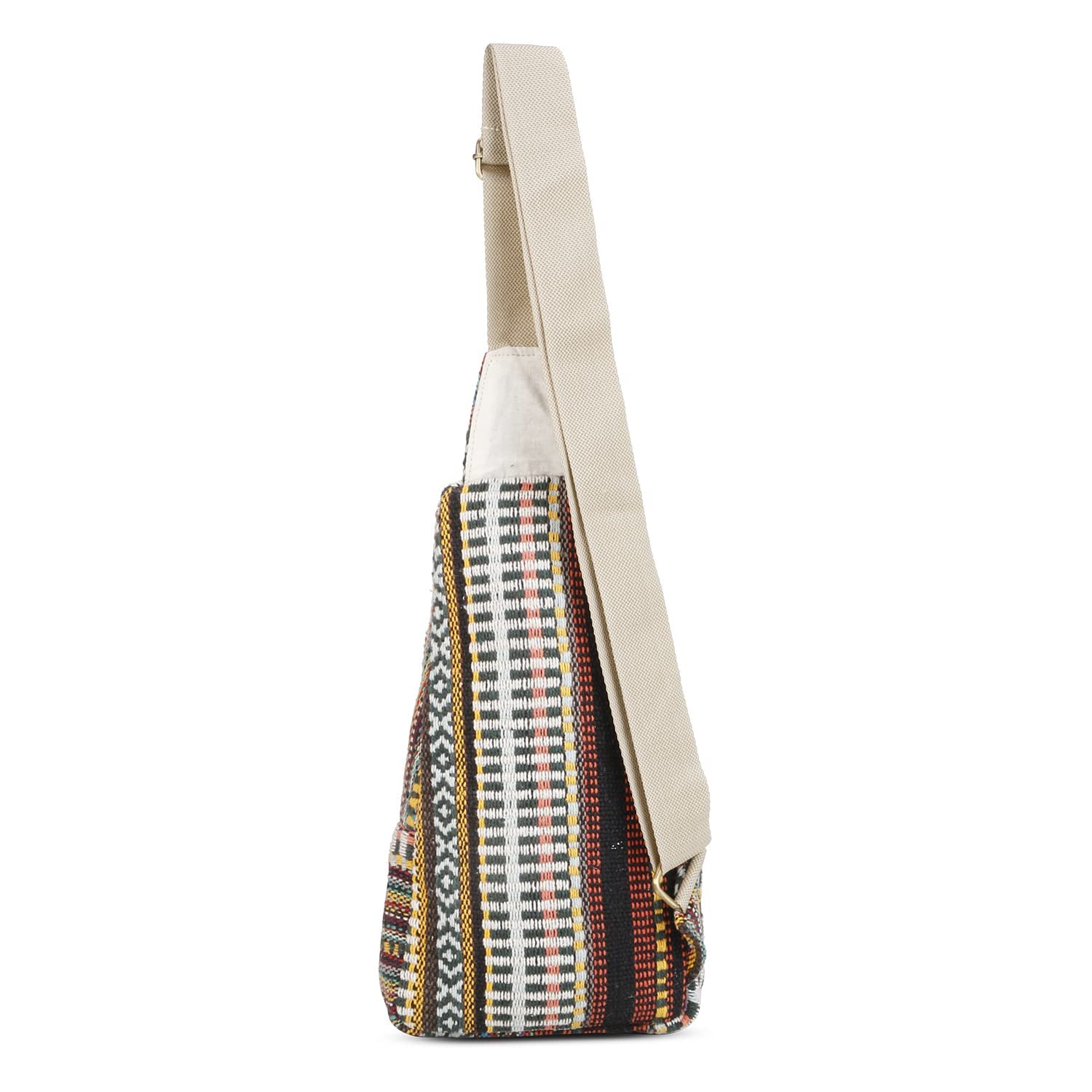 Suman Enterprises Hemp Sling Backpack- Hemp Cross body Bag- Hemp Shoulder Backpack Adjustable Strap for Men & Women (Multi-2)