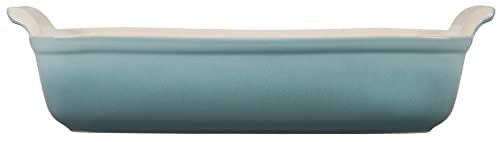 Le Creuset Stoneware Heritage Rectangular Dish, 4 Qt. (12" x 9"), Sea Salt