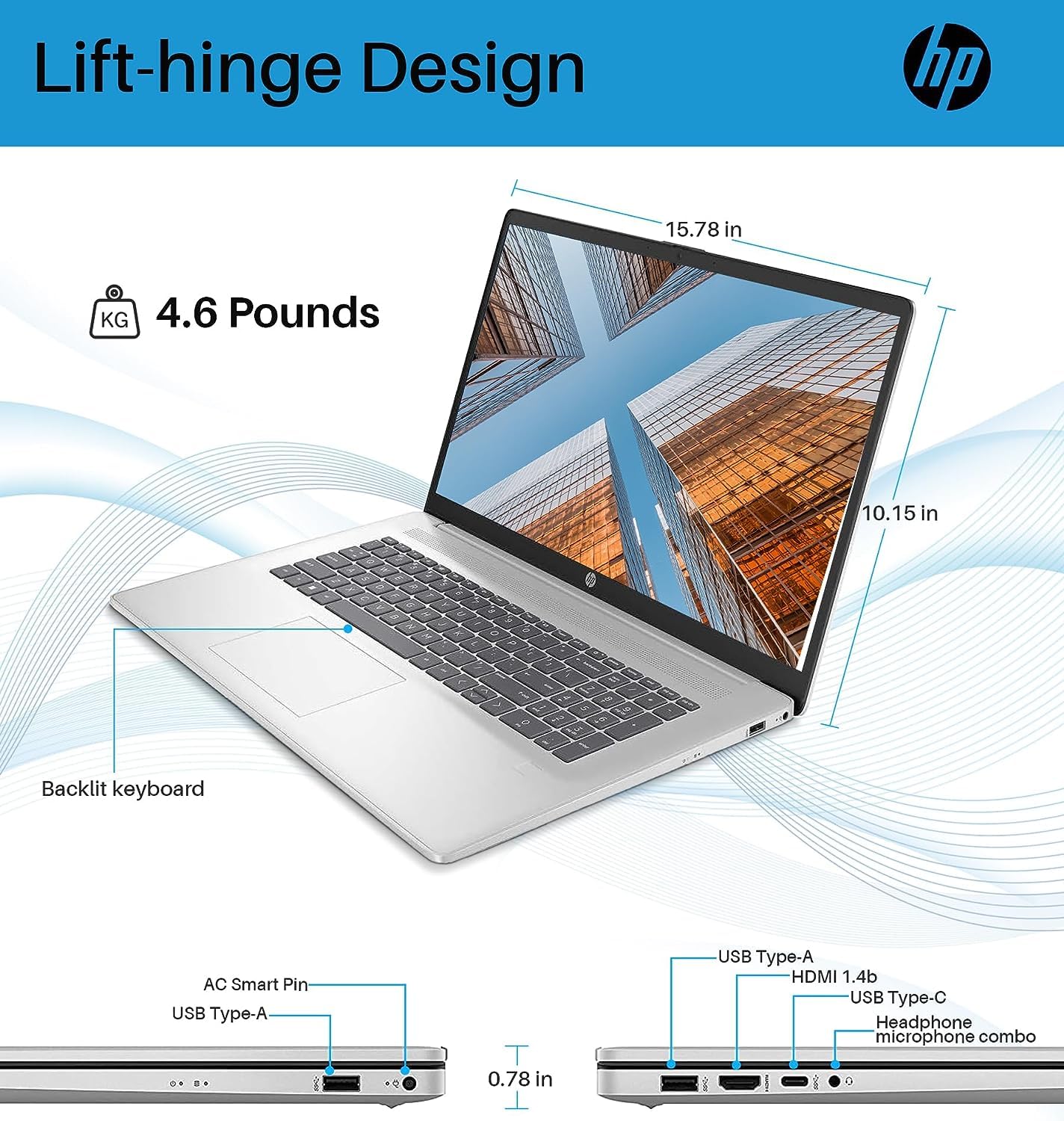 HP Flagship 17.3 FHD Business Laptop, 10-core Intel i5-1335U (Beat i7-1255U) Up to 4.6GHz, 32GB RAM, 1TB NVMe SSD, Backlit Keyboard, Iris Xe Graphics, Wi-Fi 6, Bluetooth 5.3, Win 11 W/GM Accessory
