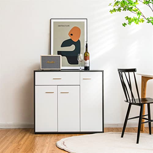 SEASD Buffet Sideboard Table Kitchen Floor Cabinets with Anti-Collapse Device