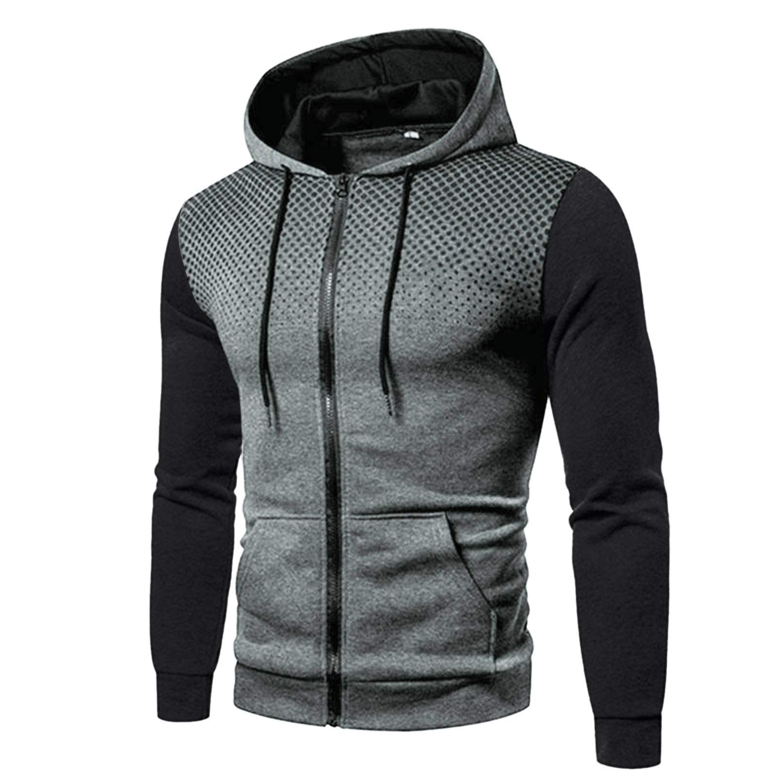Leirke Track Suits for Men Set 2 Piece Casual Long Sleeve Raglan Athletic Outfit Hoodie Sports Jogging Sweatsuit Pullover(01 Gray,XX-Large)