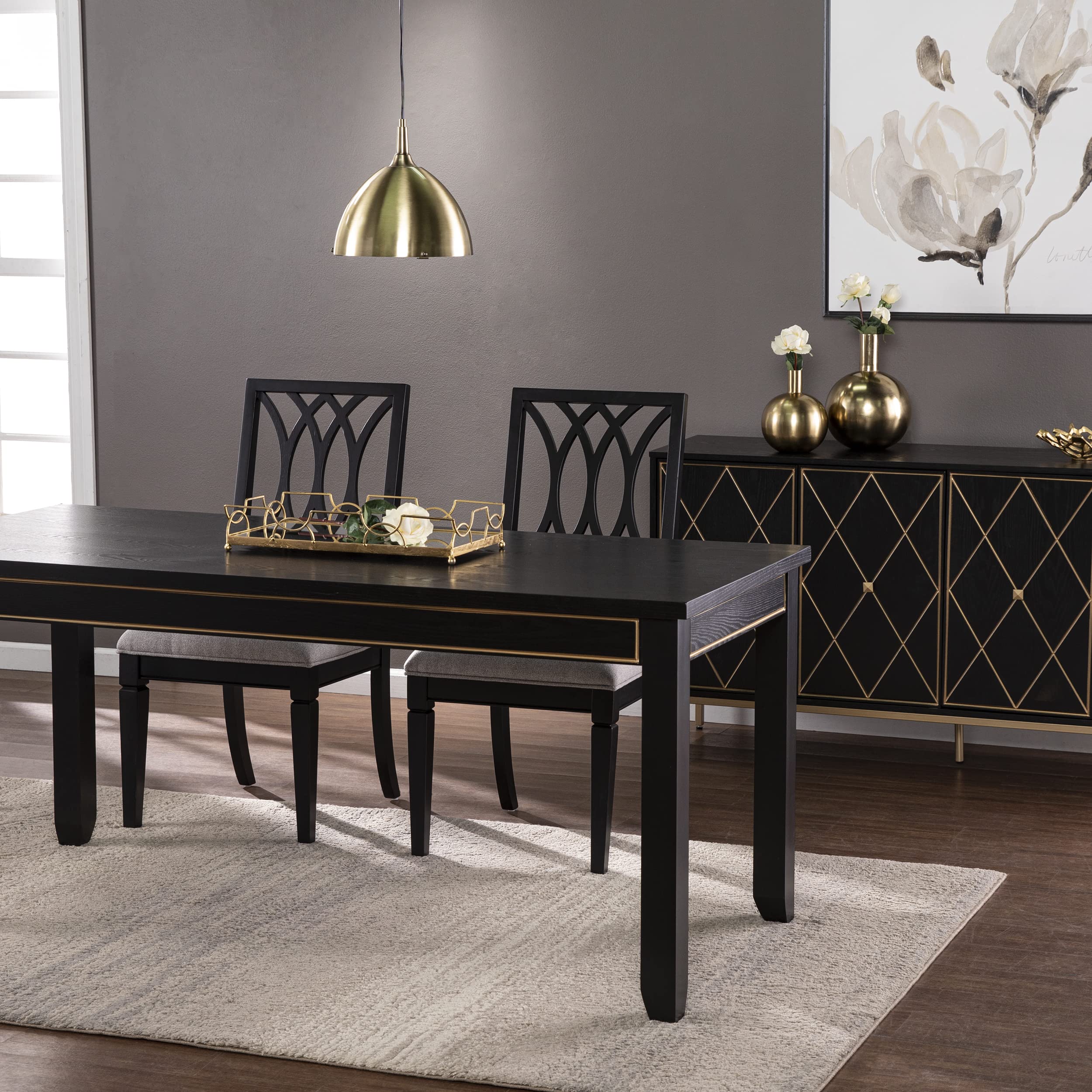 SEI Furniture Marradi Storage Cabinet, Black
