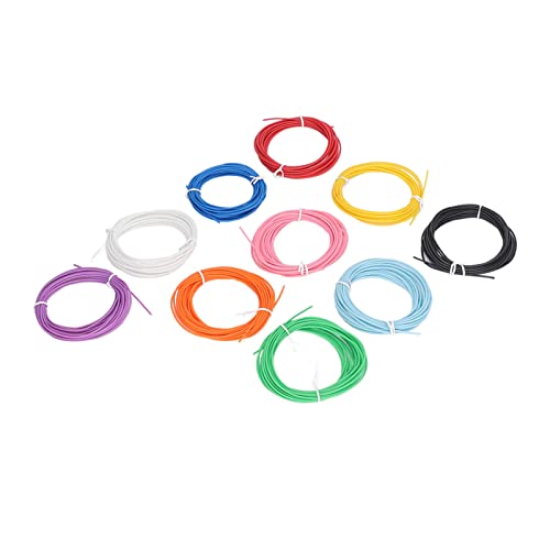 PCL Filament Refill for 3D Pen, 1.75mm 16.4 Feet PCL Consumables for 3D Pen Easy and Bright Use 10 Colors for Replacement