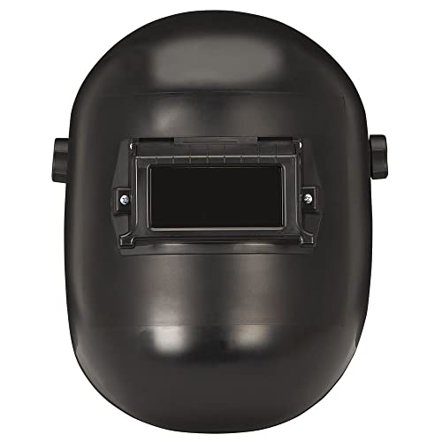Sellstrom Lightweight, Durable, Bucket Style Passive Welding Helmet with Ratchet Headgear, 2" x 4.25" Lift Front (Filters, Cover Plates Sold Separately), Super Tuff Nylon, Black, 28301