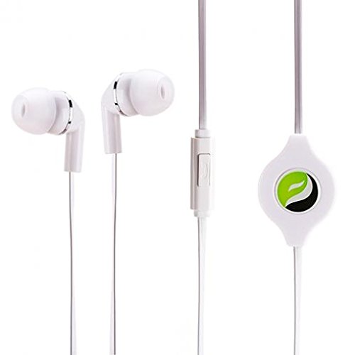 Wired Retractable Earphones w Mic Earbuds Headphones [3.5mm] works for iPod Nano 5th, 6th, 7th, iPod Touch 1st, 2nd, 3rd, 4th, 5th, 6th, 7th Gen, Galaxy A14 A23 A52 A12 A42 A32 S10 S9 S8 , iPhone 6/6S