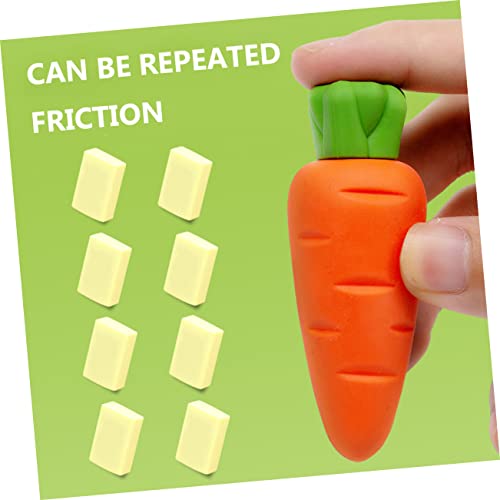 STOBOK 12 Pcs Fruit Eraser for pens + whiteboard Eraser Fake Fruit Miniature exam Eraser Eraser TPE Household erasers Delicate erasers Small Food