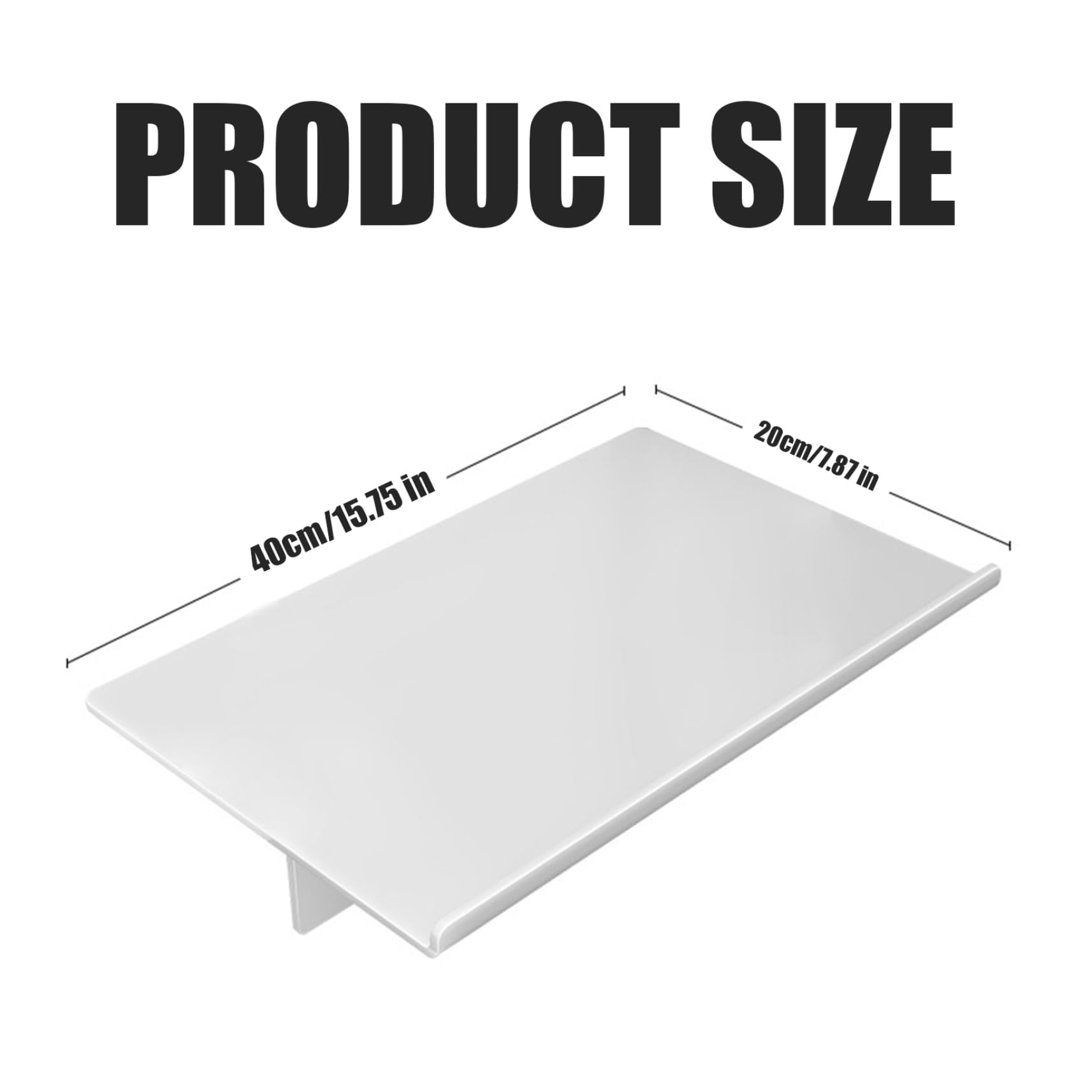 Window Sill Window Sill Extender Plate16 x9 In Carbon Steel Window Plant Shelves with Magnetic Base Heavy-Duty Anti-Rust Waterproof Countertop Extension Board for Kitchen Office Bathroom
