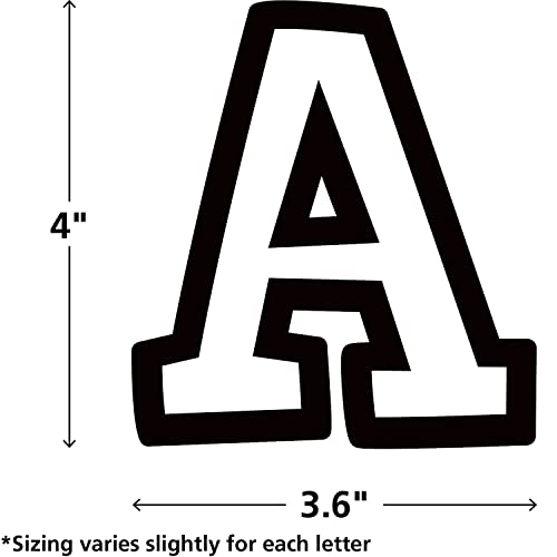 Teacher Created Resources Black & White Bold Block 4" Letters Combo Pack