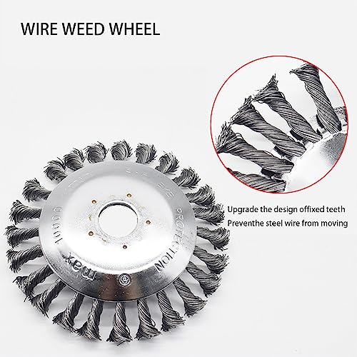 ZXJHGXS Lawn Mower Trimmer Head Grass Head Universal Weed Eater Head Steel Wire Cutter Trimmer Head 8Inch