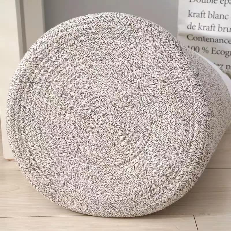 Tall Woven Laundry Basket with Handles, Clothes Hamper Storage Basket for Living Room, Bedroom, Entryway, Bathroom, Large Woven Blanket Basket for Pillows, Towels, Blankets