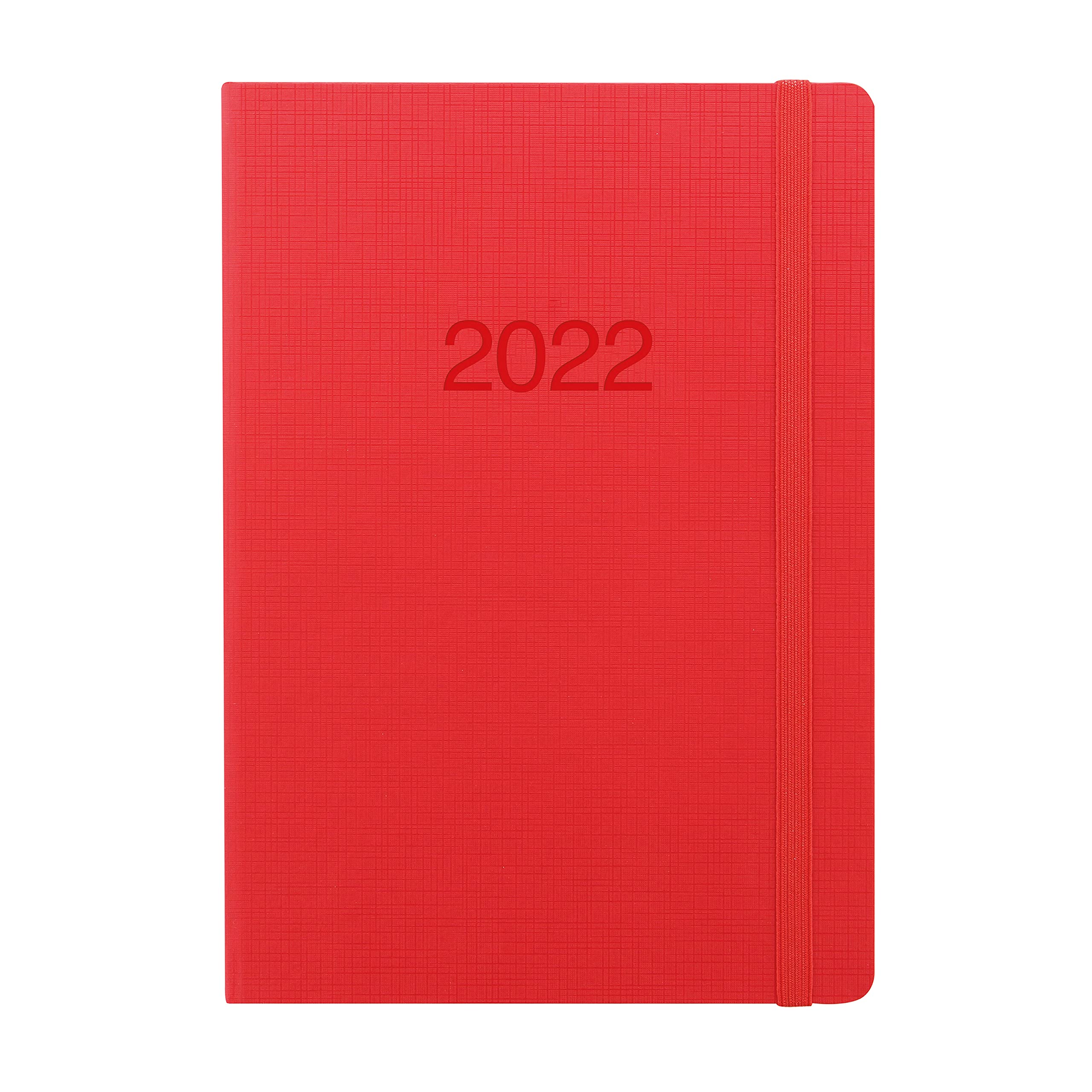 Letts Memo A6 Week to View 2022 Diary - red