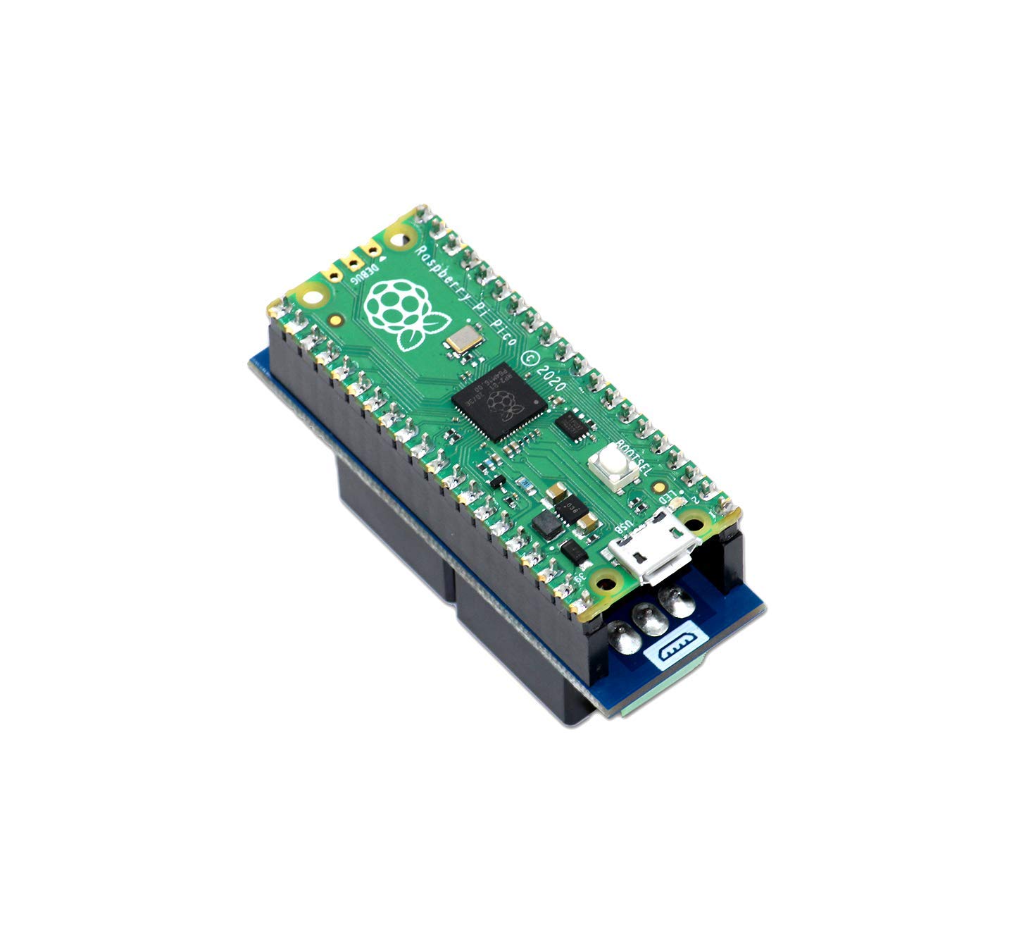 sb components Pico Dual Channel Relay HAT 2 Channel Relay Board for Raspberry Pi Pico