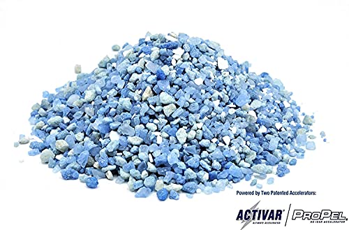 National Blue Ice Melt 20lb Bag - Fast Acting Ice Melter - Pet, Plant and Concrete Friendly, Environmentally Safe - Free of Magnesium Chloride - Melts to -15°F