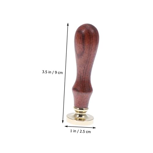 SEWACC Wedding Invitation Envelopes Custom Seal Stamp Wax Seal Stamp Retro Wax Stamp Wooden Retro Stamper Sealing Stamper Vintage Stamper Wax Model Die Sealing Wax Classic Wooden Handle