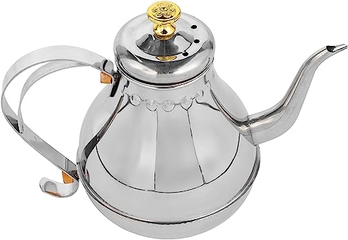 Stainless Steel Teapot Whistling Tea Kettle Stainless Steel Portable Water Kettle Expresso Coffee Goose Neck Stovetop Kettle Coffee Maker Tea Pot Heating Teakettle For Gas Stove Spout