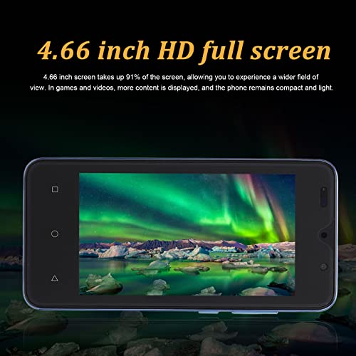 PUSOKEI 5 Inches HD Screen Smartphone, MTK6779 CPU/RAM 2GB ROM 32GB/WiFi BT FM, Face Recognition/2MP 5MP Camera/1080x2320 Resolution/Dual SIM 3G Mobile Phone for Android 6(Light Blue)